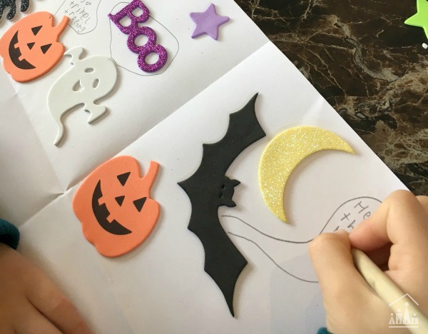 Spooky Sticker Story Writing - Crafty Kids at Home